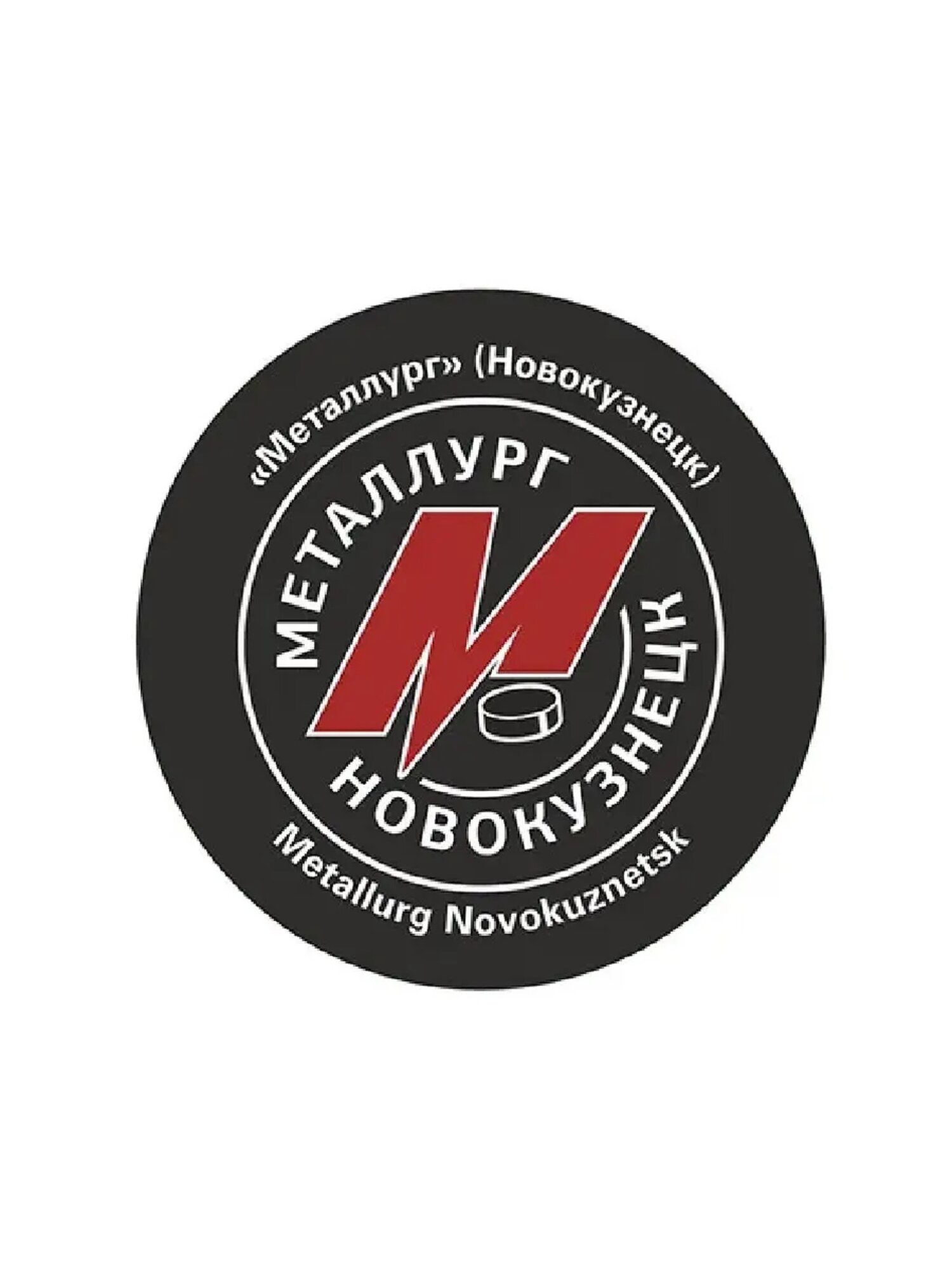Шайба Sportfanat хоккейная с логотипом, резина, 76 мм, цвет черный