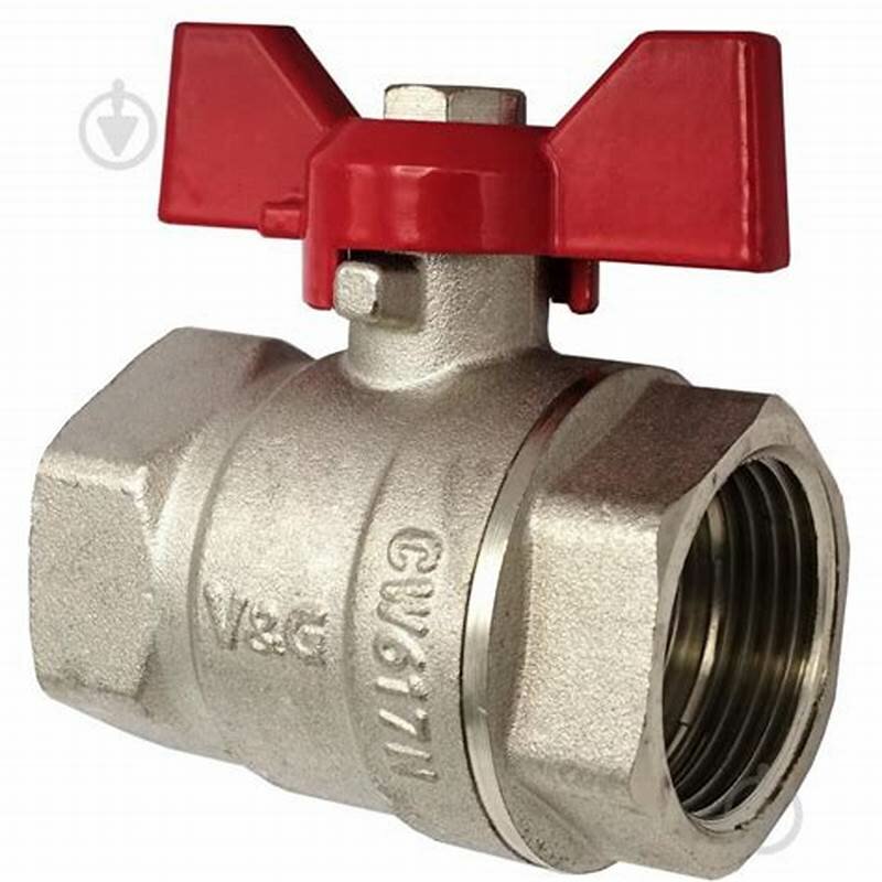 Кран шаровой V&G Optima, внутренняя/внутренняя, 1/2" (бабочка)