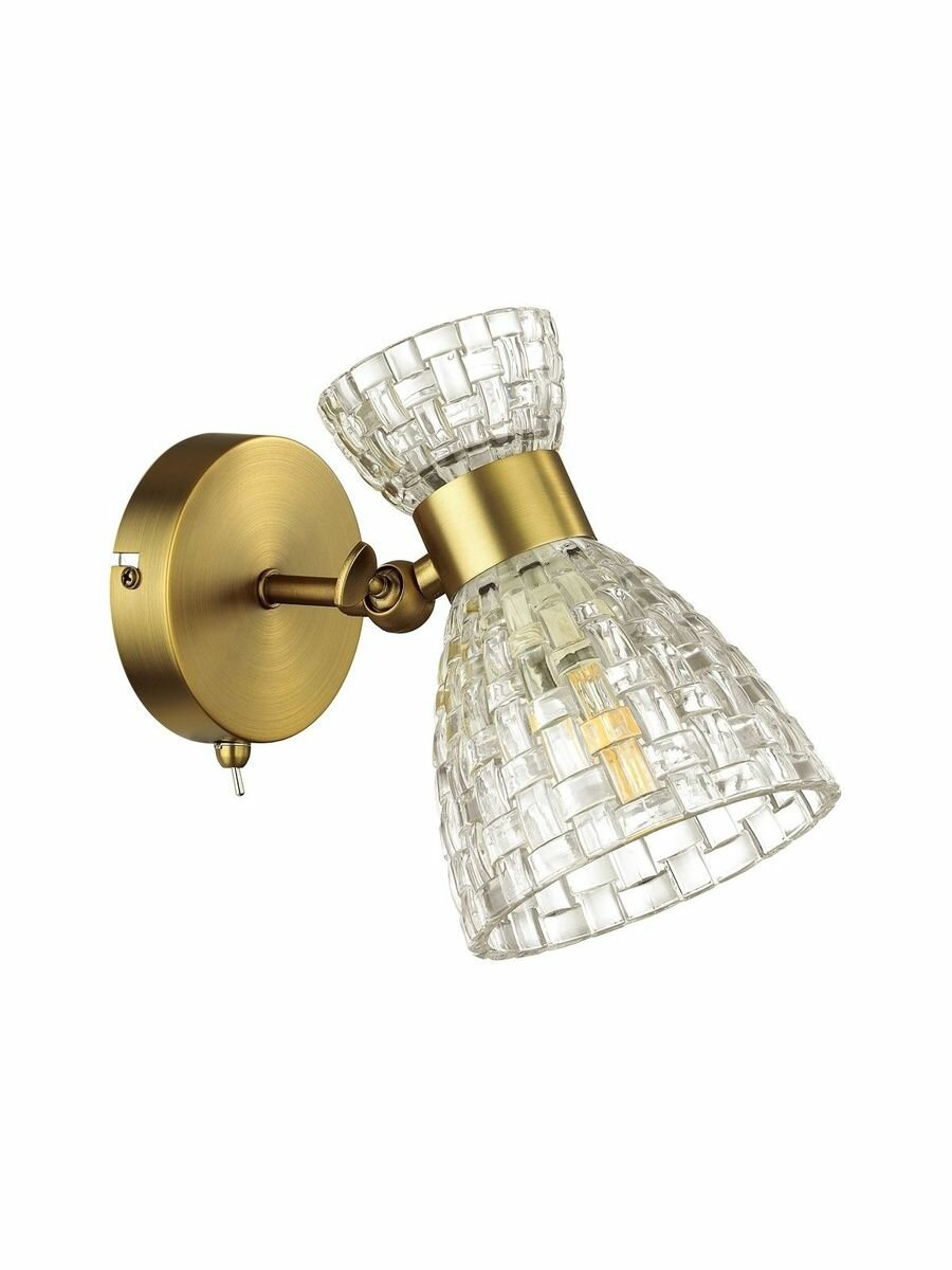 Светильник настенный бра с выключателем Lumion 3704/1W, E14, 40Вт