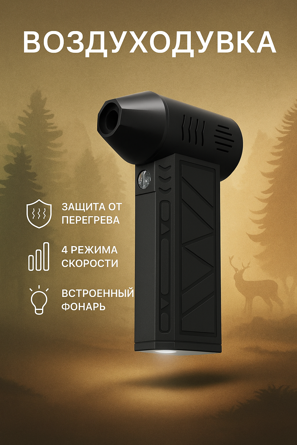 Воздуходувка аккумуляторная, для компьютера, уборки, чистки автомобиля, розжига мангала, снега