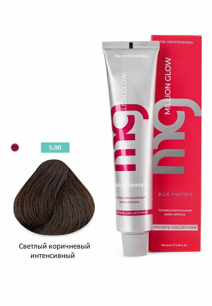 Крем-краска для волос Million glow Private collection Silk protein 5.00