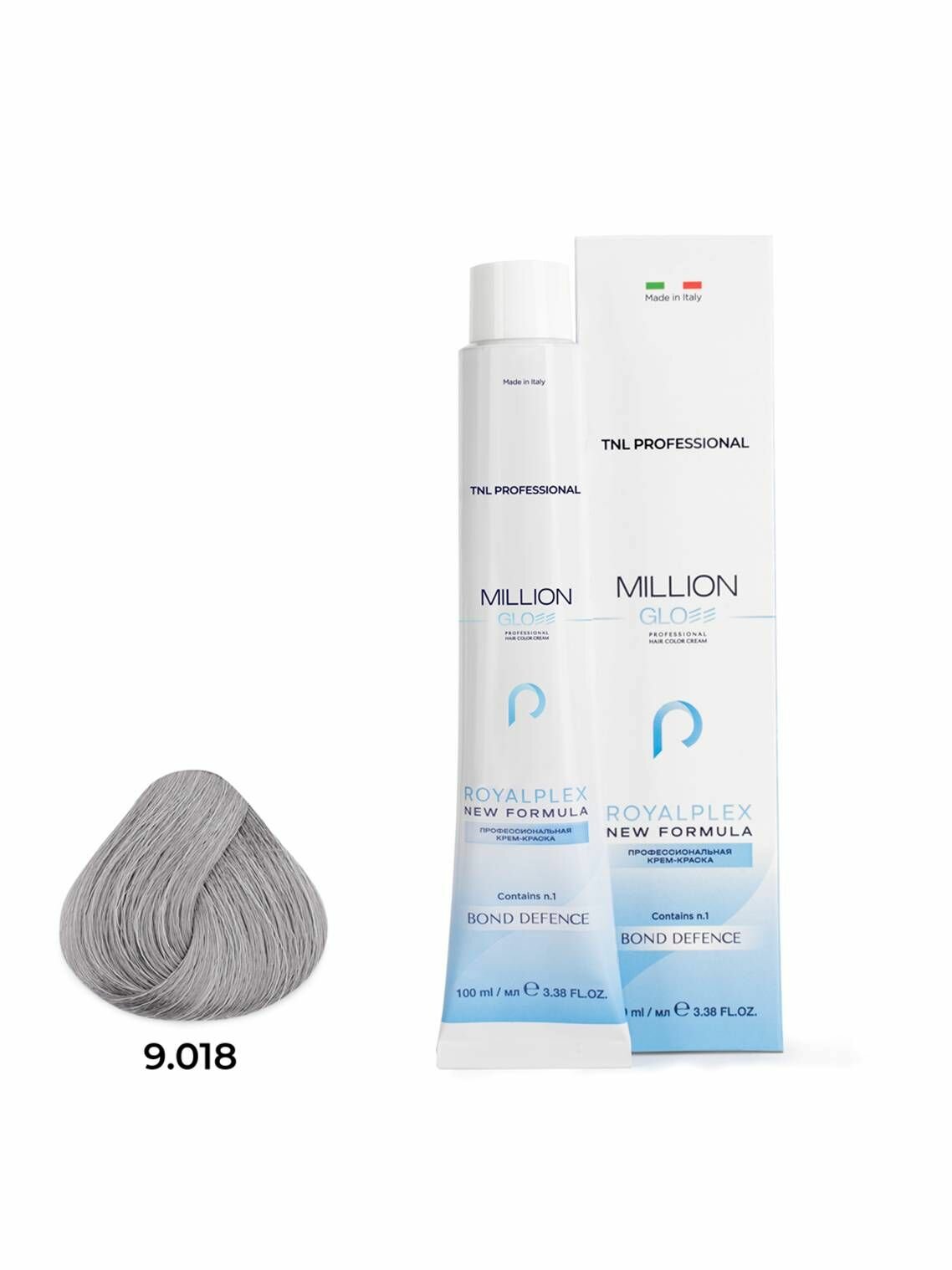 Крем-краска для волос TNL Professional Million Gloss оттенок 9.018