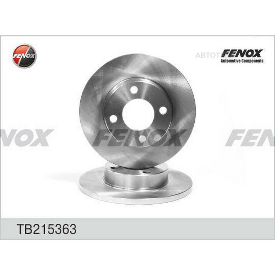 Торм. диск пер.[256x13] 4 отв. FENOX TB215363 Audi 80 86-91, 90 87-91, 100 76-84