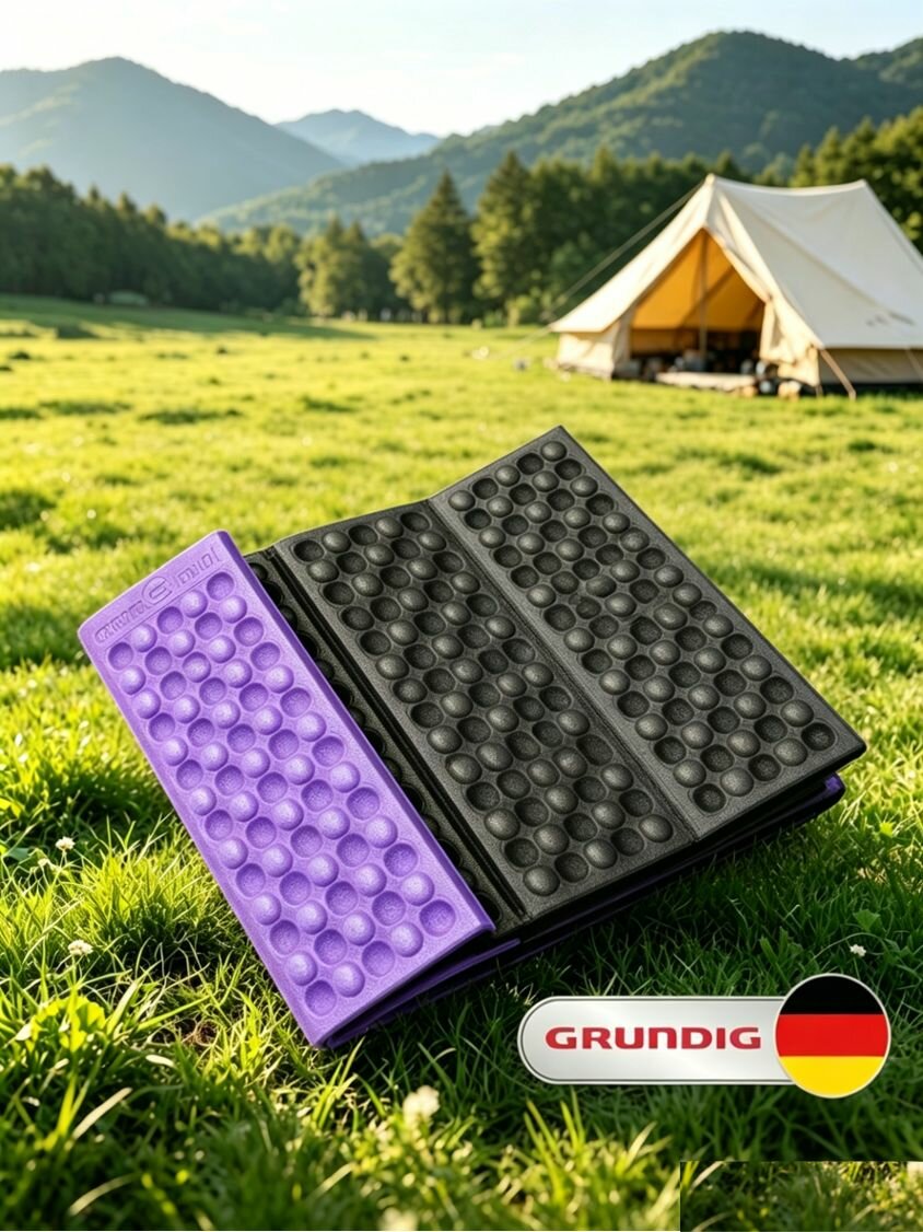 Grundig Сидушка туристическая складная XPE, 4 сложения, влагостойкая, 39x29 см (6 цветов)