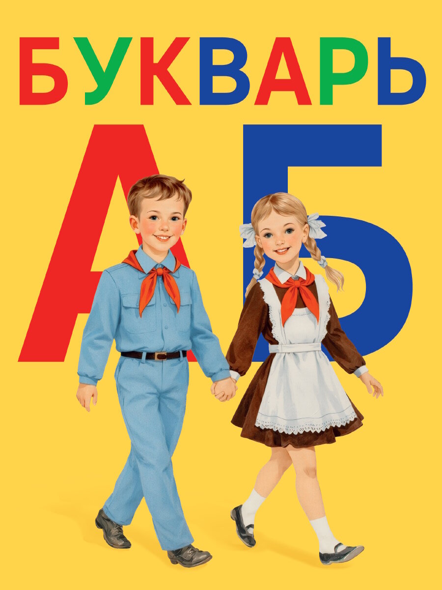 Книга "букварь. Пионеры глянц. ламин, 170х220"