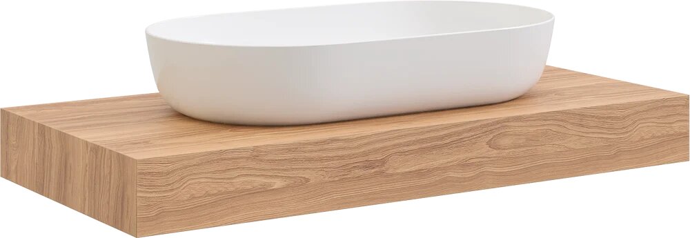Столешница Duravit 100 французский дуб, с раковиной Duravit 0379600000