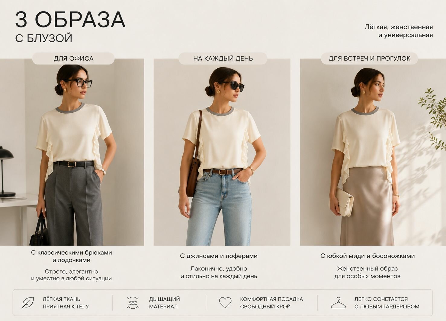 Блуза 3.1 Phillip Lim Весна-лето 2018, размер 2, белый, — фото 1