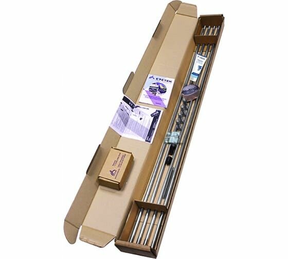 Комплект заземления EZETEK ZN 6 6 метров, 16мм, 4х1500мм с насадкой SDS-max 60235