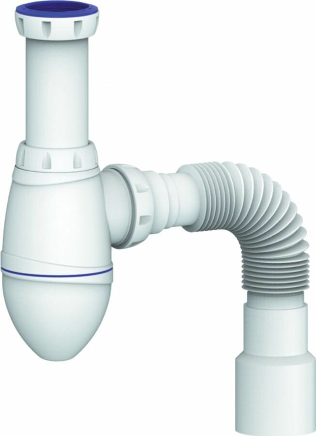 Сифон для умывальника Unicorn 1.1/2"х40 без выпуска, 40 х 40/50 A420 ИС.110408
