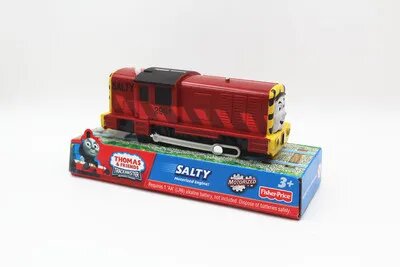 Thomas and Friends Trackmaster Поезд Перси Скарлои Деннис HFX91-TF-Salty