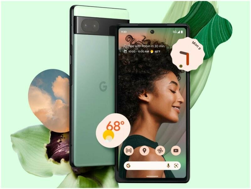 Смартфон Google Pixel 6A, 6/128Gb, Sage (Зеленый)