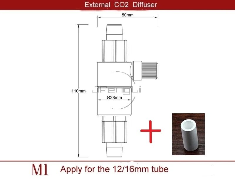 JFENGLI Система диффузора CO2 для аквариумных растений M1 and M1Replace