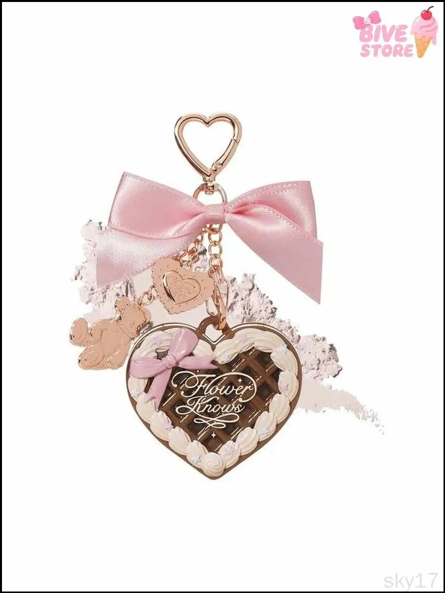 Эксклюзивная пудра Flower Knows Sweetheart Bear, 2.5 г, тон 01 Cocoa