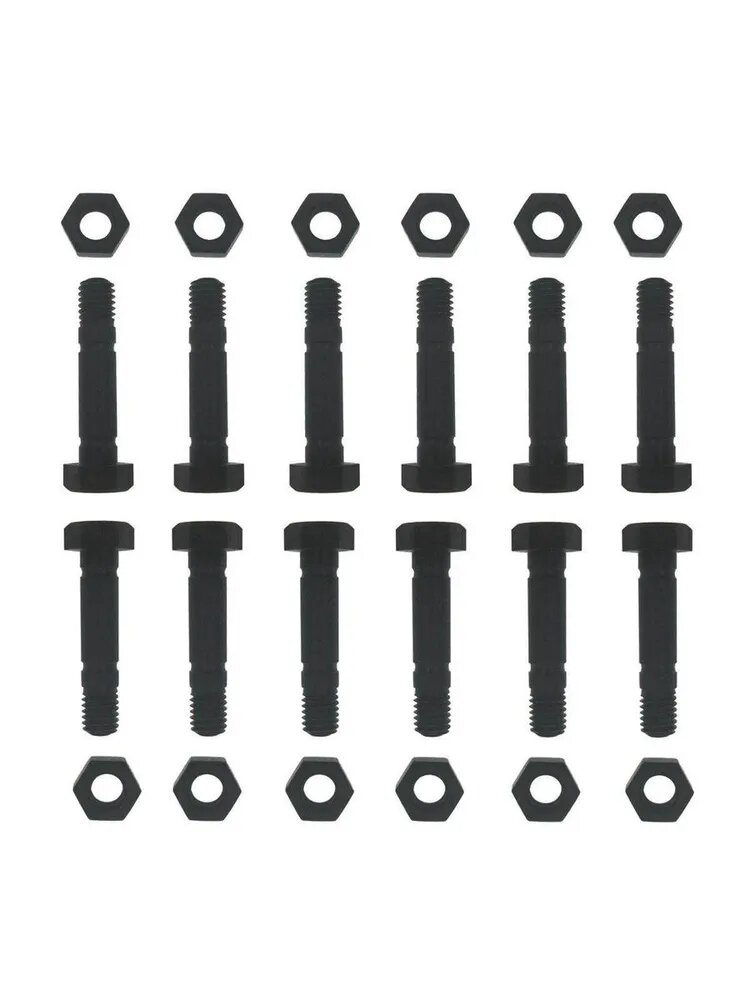 6 комплектов срезных штифтов и гаек для MTD Cub Cadet Troy-Bilt 710-0890 710-0890A 910-0890A Длина 4,35 см