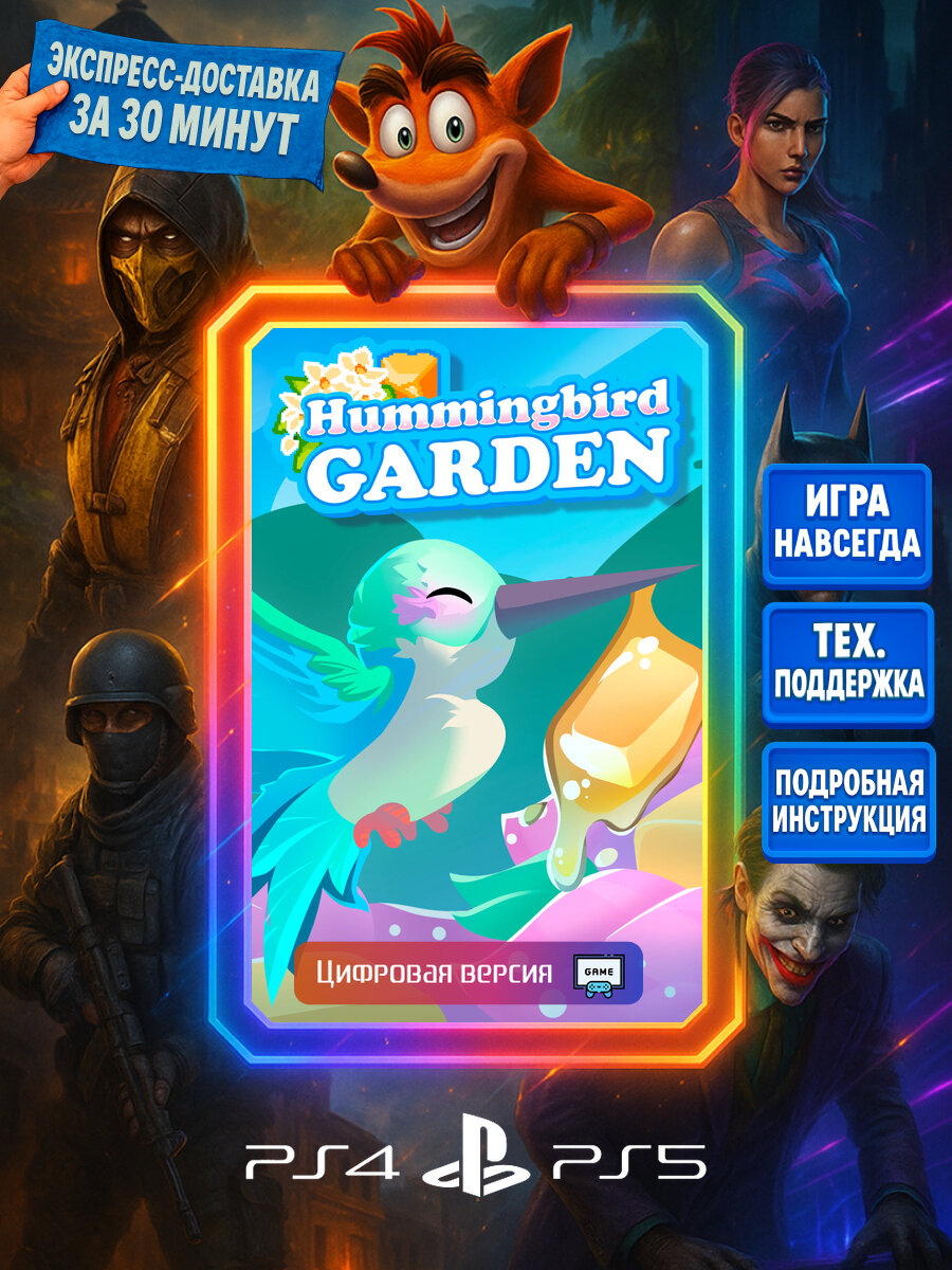 Hummingbird Garden PS4/PS5 | Моментальная доставка | Английский язык | Головоломки