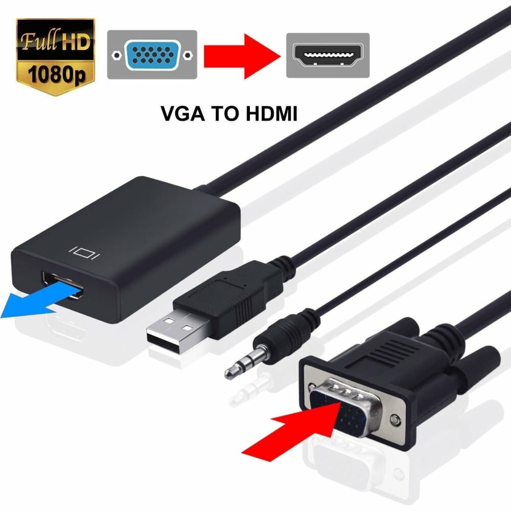 Адаптер PALMEXX VGA(m)-HDMI(f) PX/VGA-HDMI — фото 1