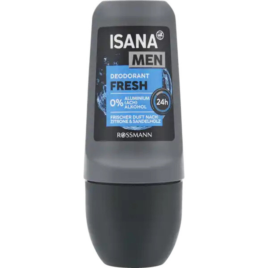 Дезодорант шариковый ISANA MEN - Fresh, 50мл, 1шт