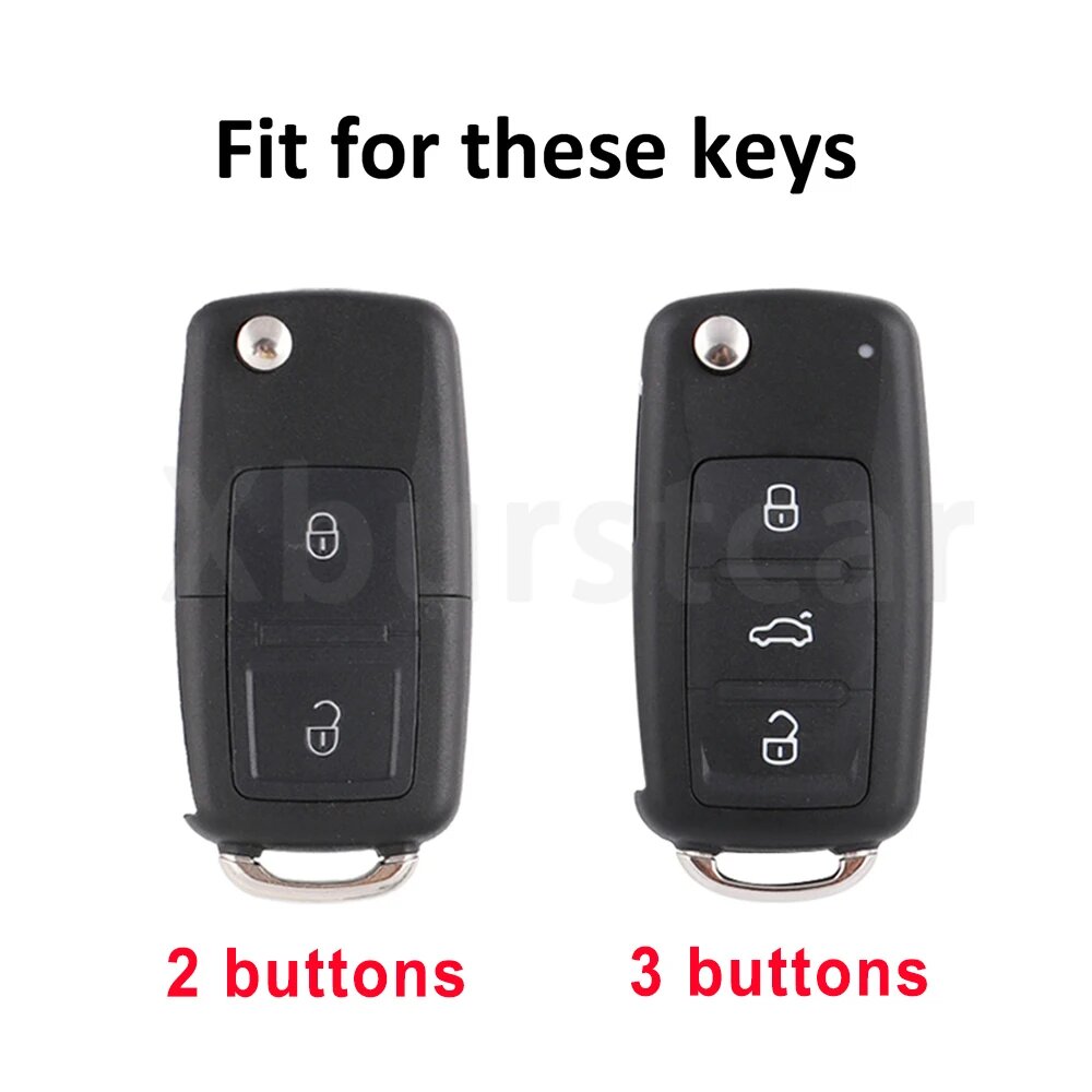 Чехол для ключа VW 2button red cover — фото 1