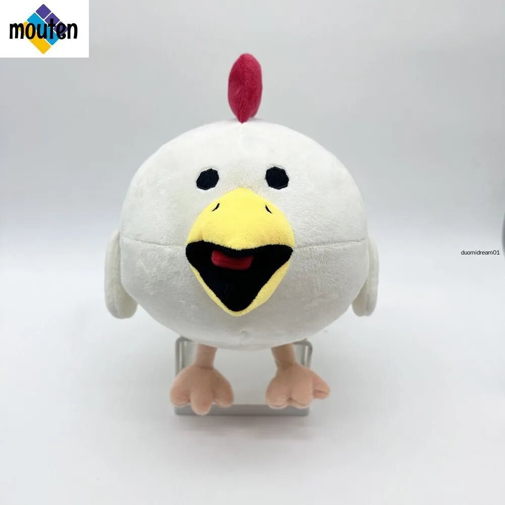 Мягкая Игрушка Chicken Gun 26cm, Белый, Флис, 26 см