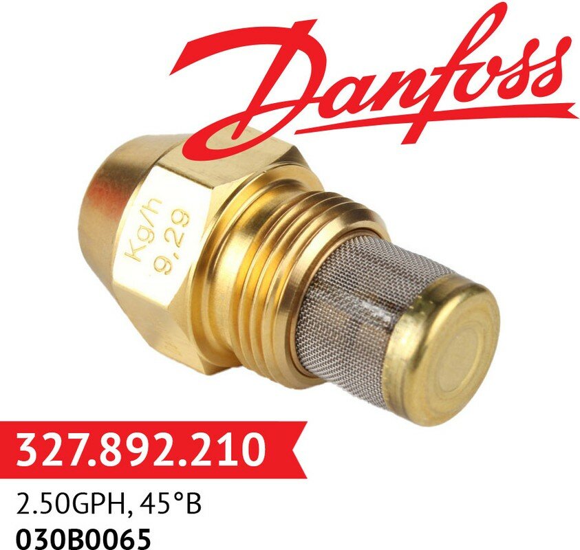 Топливная форсунка Danfoss 2.50GPH,45В 030B0065