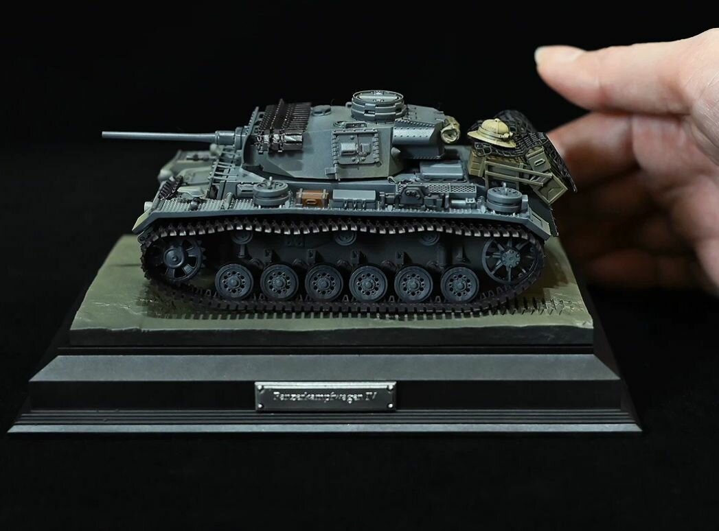 Готовая миниатюра немецкого танка Pz.Kpfw. III Второй мировой войны, высота 75 мм, коллекционная статуэтка, LTCP-497+