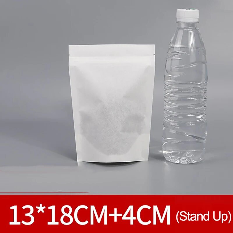 Белые хлопковые пакеты для чая zip lock