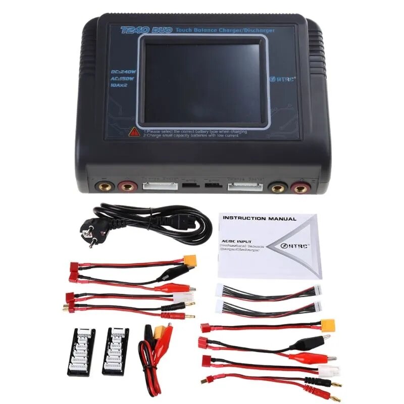 HTRC T240 для DUO AC 150 Вт/для DC 240 Вт с сенсорным экраном, двухканальный, 10 А, RC Bala