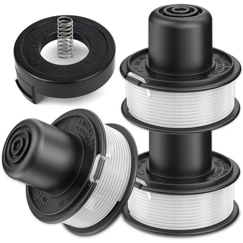 A6226XJ Катушка Strimmer, совместимая с триммером для травы Black+Decker, заменяет модели GL250, GL310 с крышкой катушки Strimmer