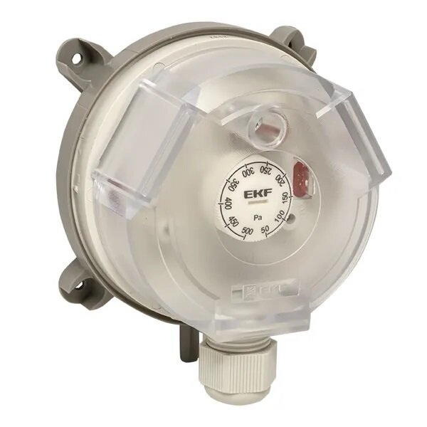 Реле перепада давления EKF 50-500 Па дифф. 20 Па 6 мм IP54, RVG-10-500