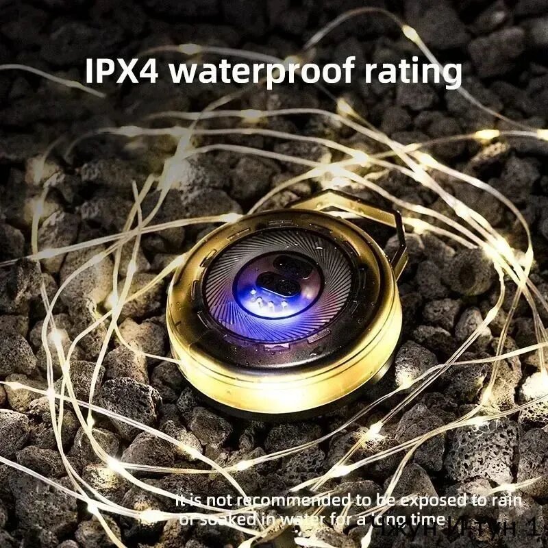 Кемпинговый фонарь Star Encounter - Ambient Camping Lights, черный, 11.9x3.9 см, 2000 мАч, IPX4