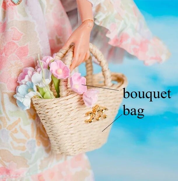 Букет-сумка для кукол 1/6, цвет: A bag only4