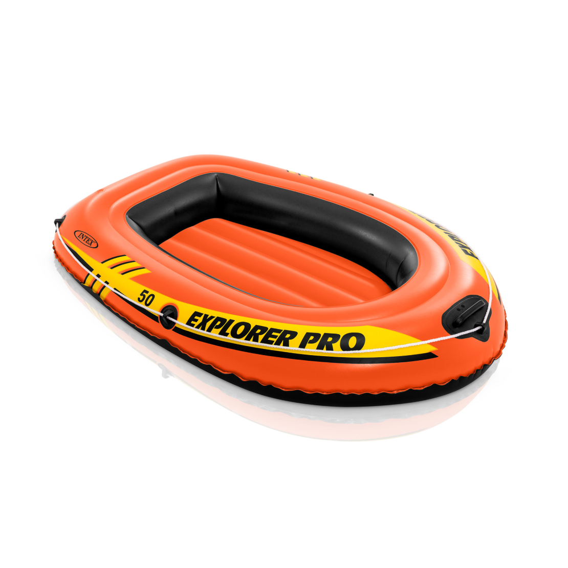 Лодка надувная Intex 58354 Explorer Pro 50 от 6 лет, 137 х 85 х 23 см, нагрузка до 40 кг, винил, оранжевый