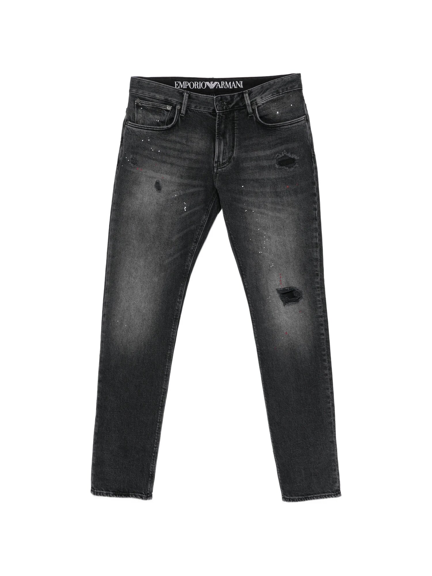 Джинсы Distressed paint-splatter jeans 