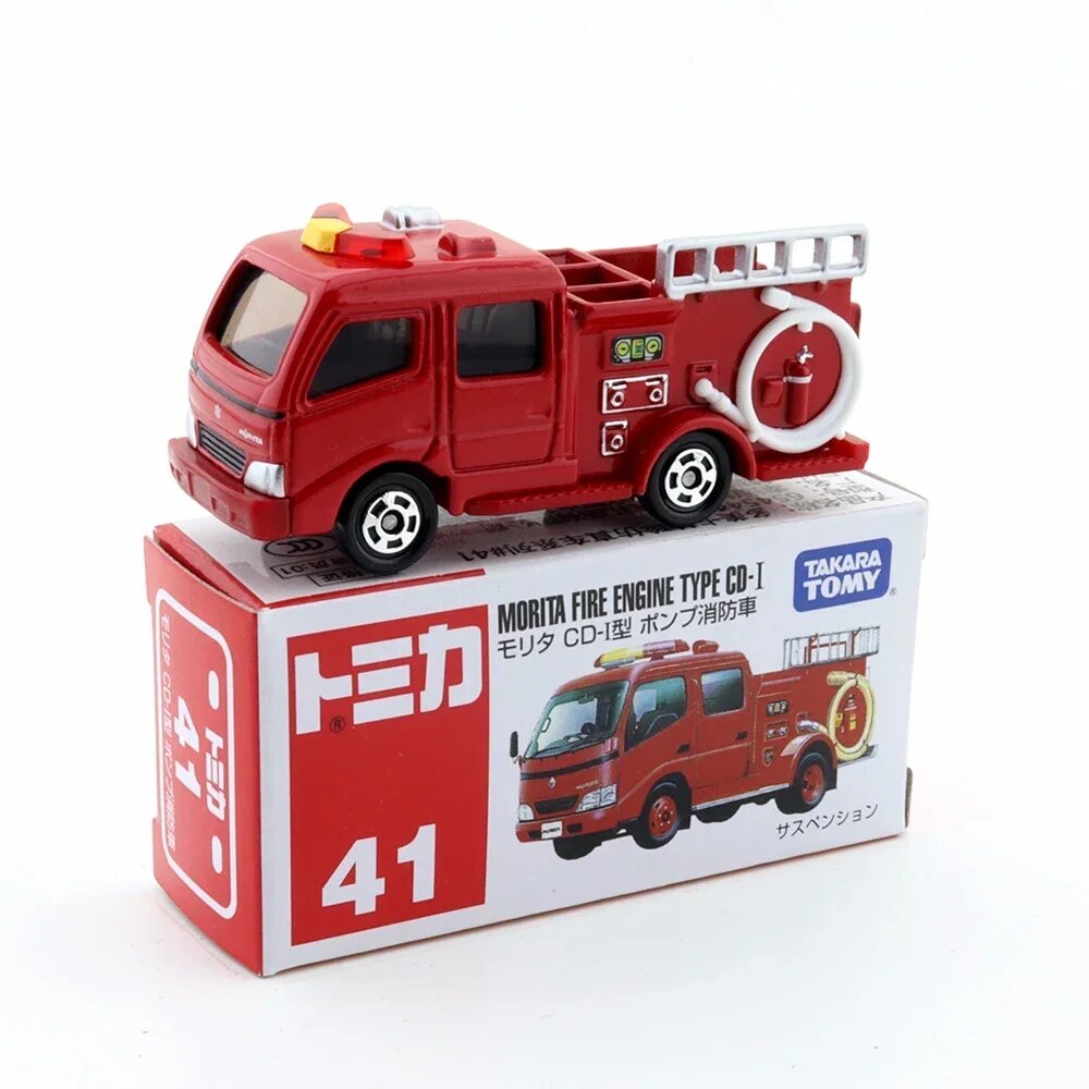 Tomica 41, пожарная машина, красный