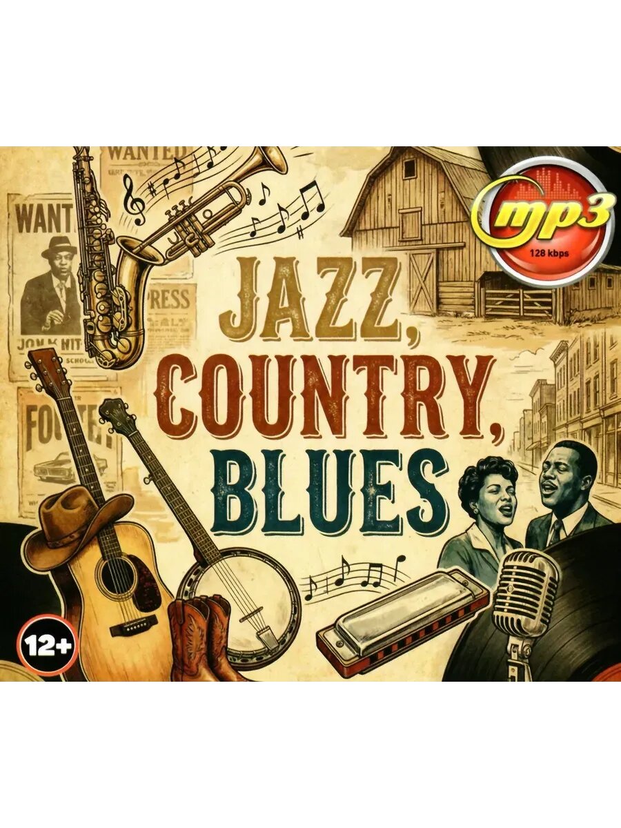 Jazz, Country, Blues (MP3 USB)