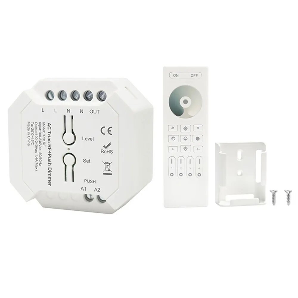 2.4G RF Triac LED контроллер умный диммер пульт дистанционного управления 100 В240 В C