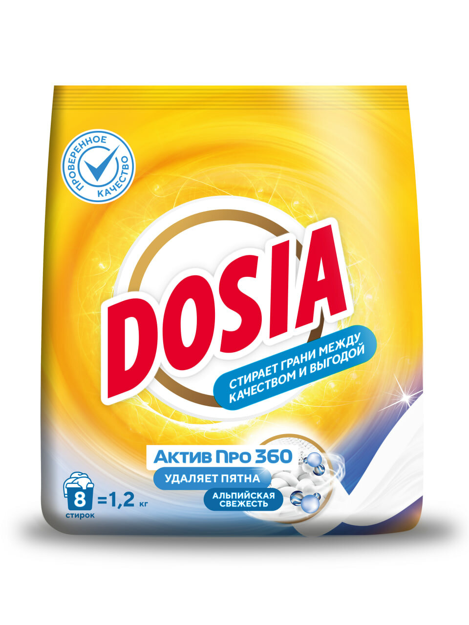 Стиральный порошок автомат Dosia (Дося) Альпийская свежесть 1.2кг