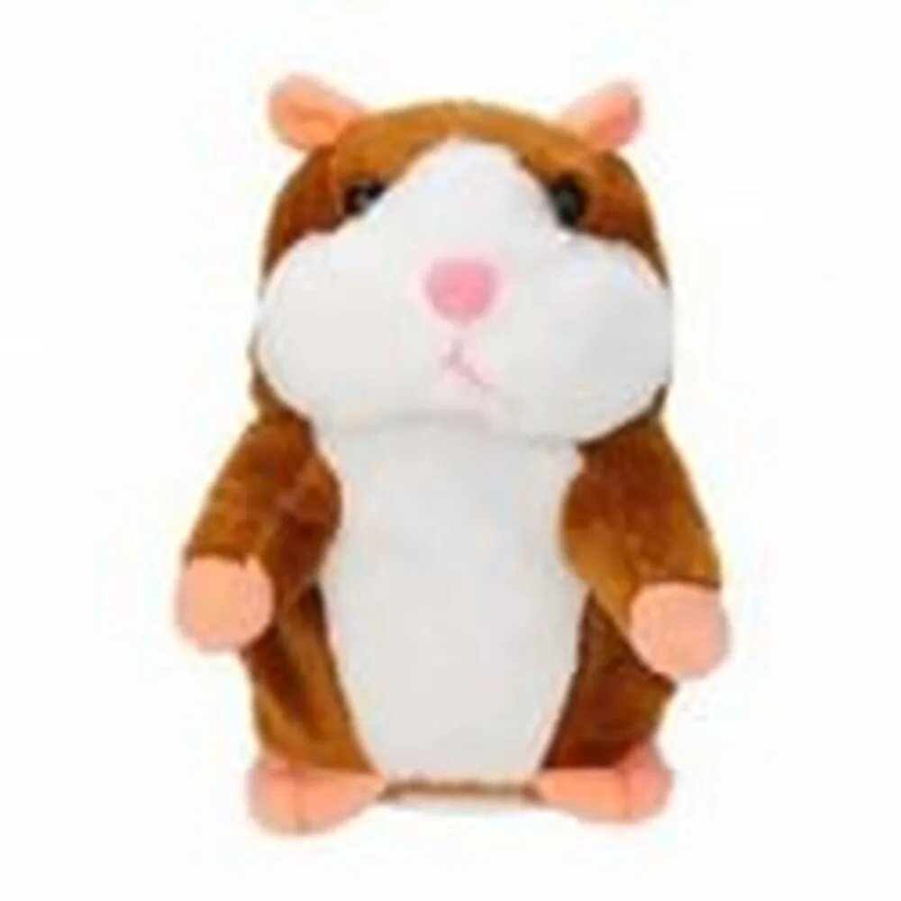 Говорящий хомяк "Повторюшка", игрушка, (рыжий)