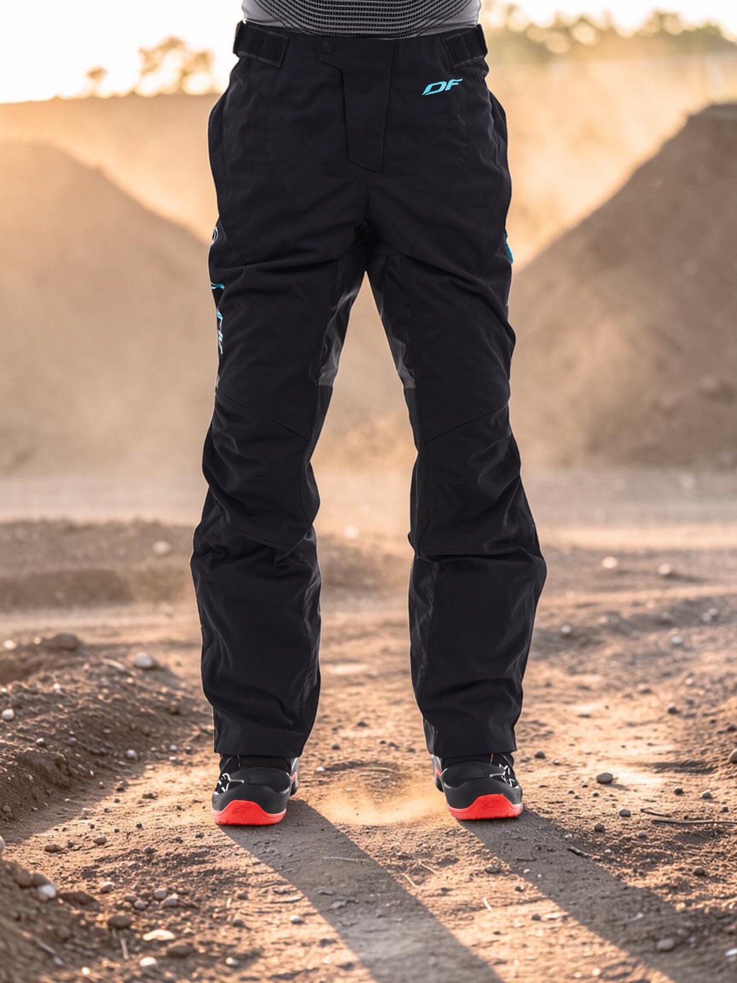 Брюки Штаны мужские Dragonfly Enduro FREERIDE DF Black - Blue 2023