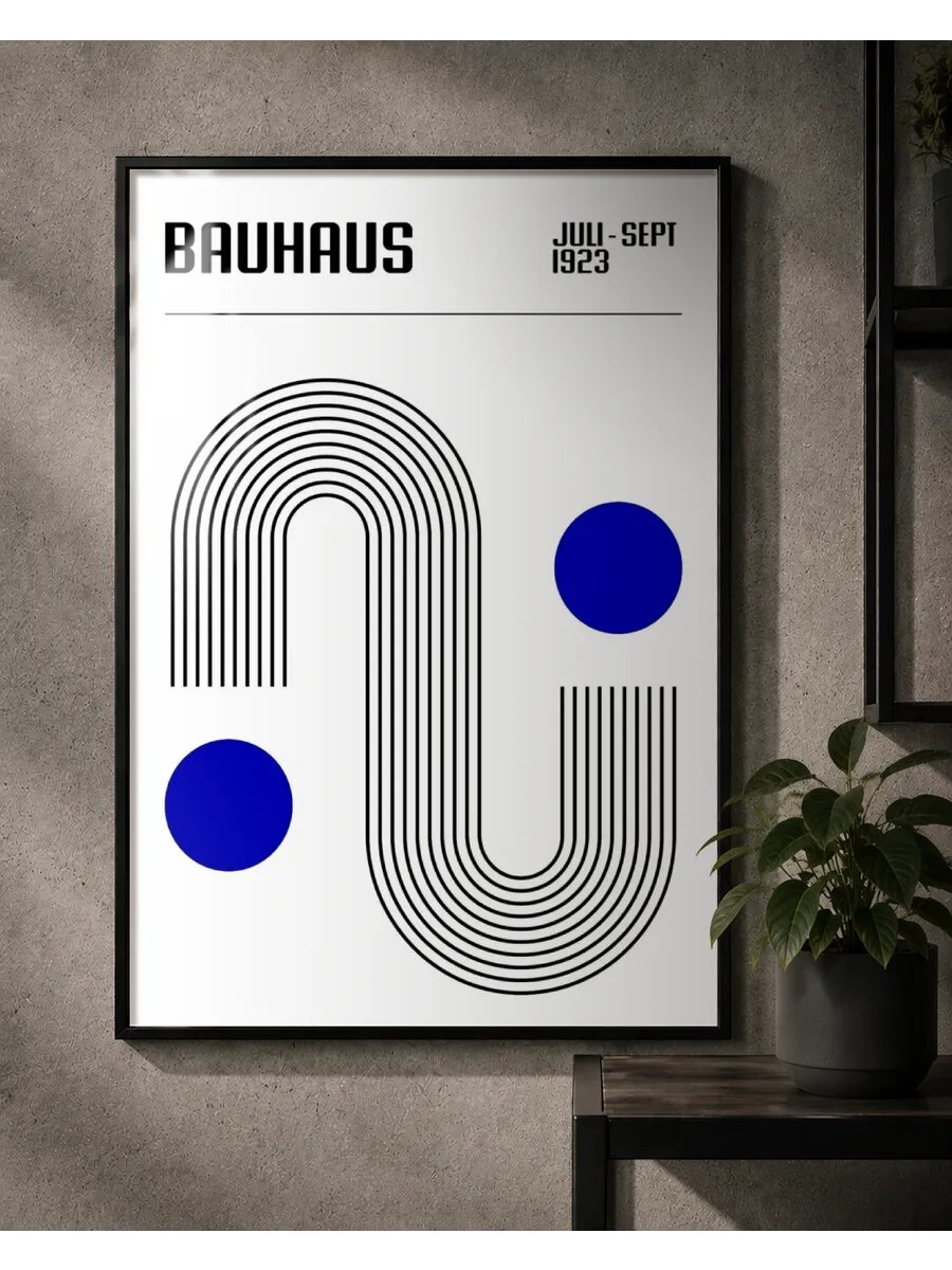 Постер на стену bauhaus A3 42X29.7см Глянец Баухаус без рамы