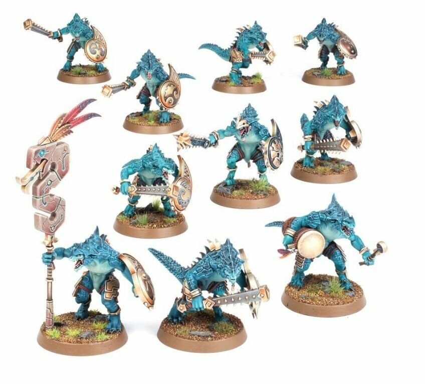 Saurus Warriors. С подставками. Warhammer 40.000