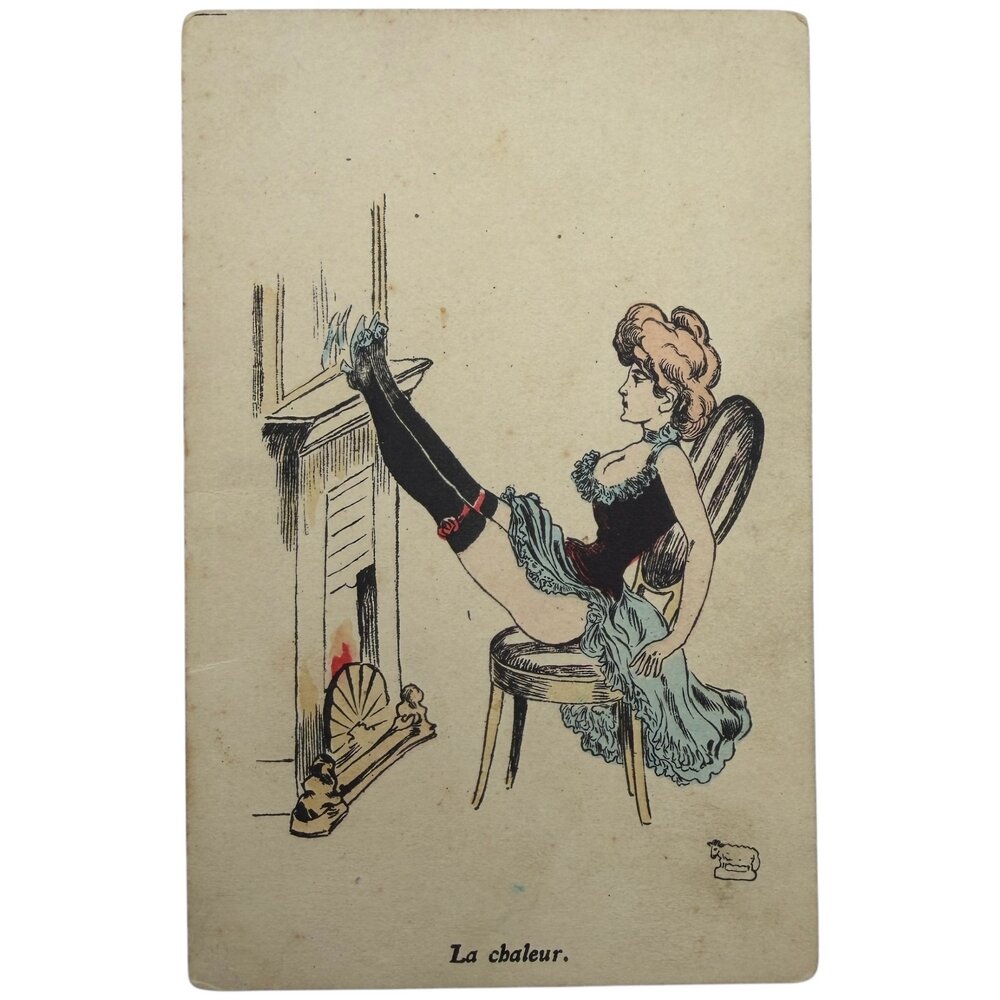 Почтовая открытка "Тепло" 1900-1917 гг. Франция