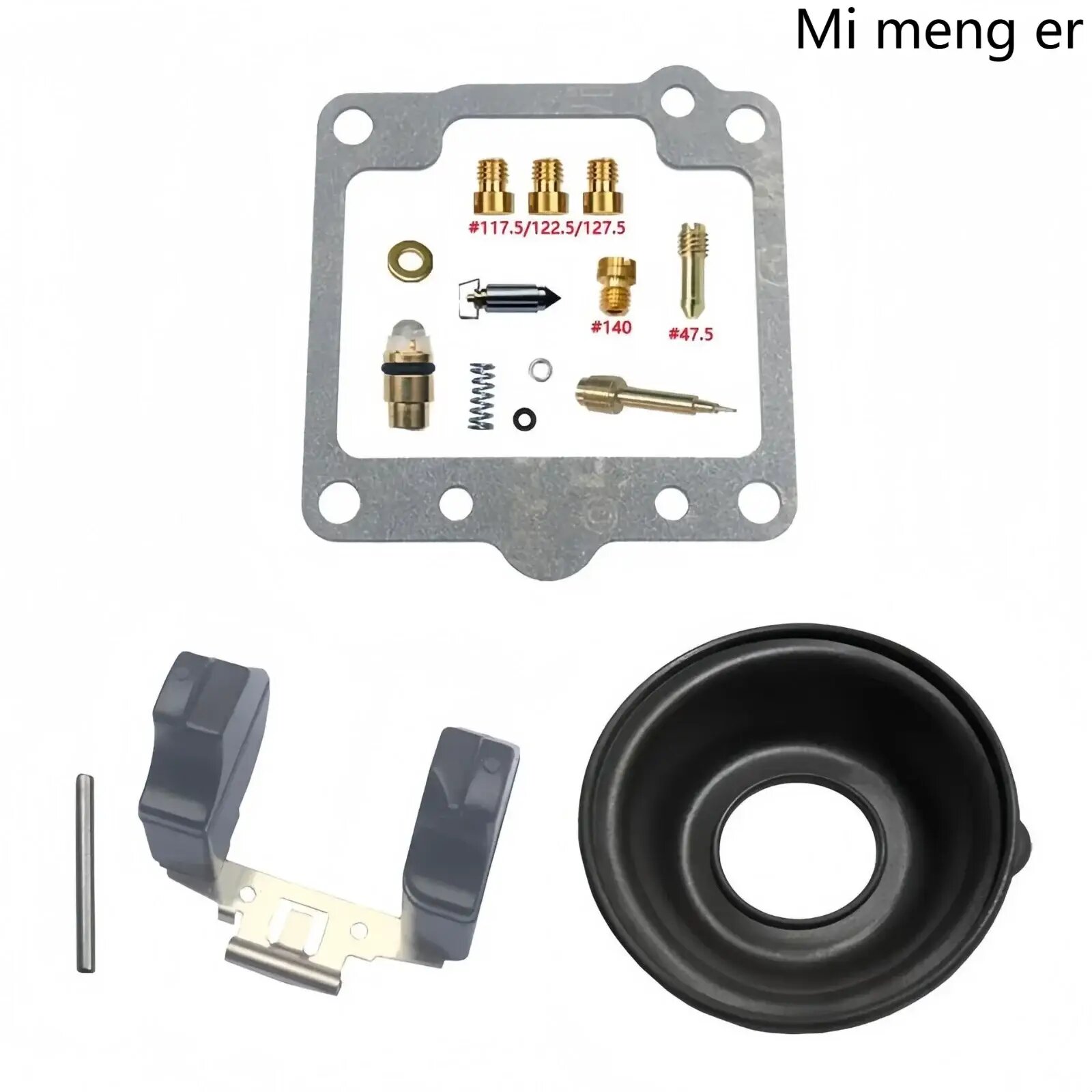 Ремкомплект карбюратора Mikuni BS34 для Yamaha SR250 1978-1983, прокладки, жиклеры, игольчатый клапан, диафрагма
