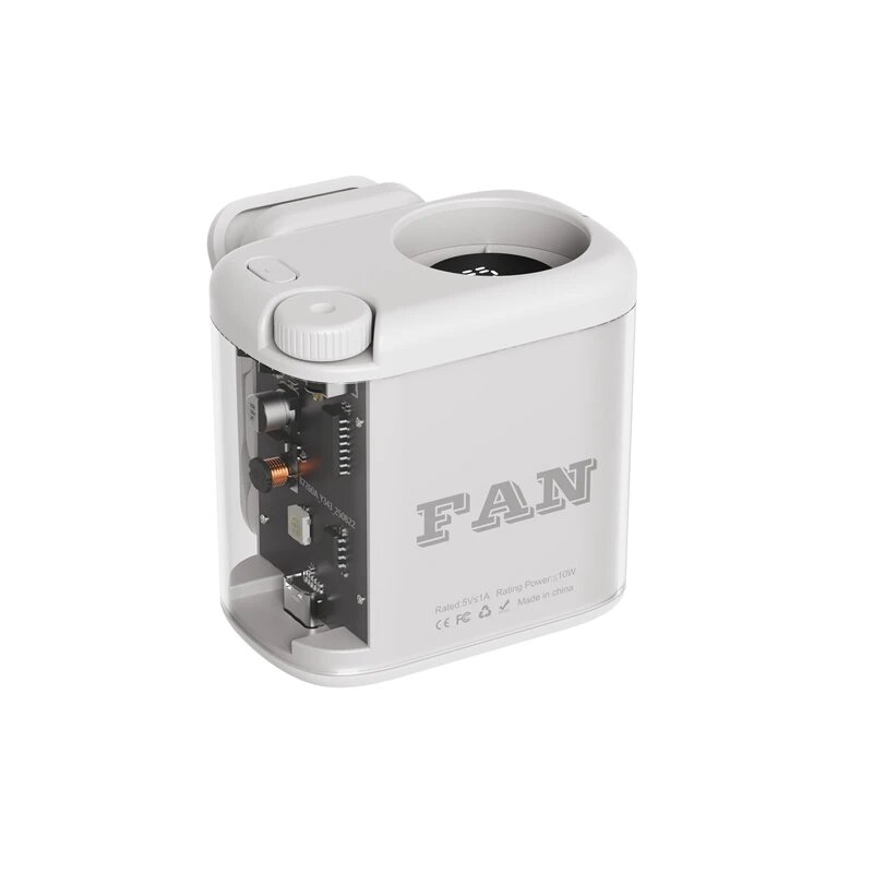 Портативный вентилятор Hands-free White 5В 5Вт