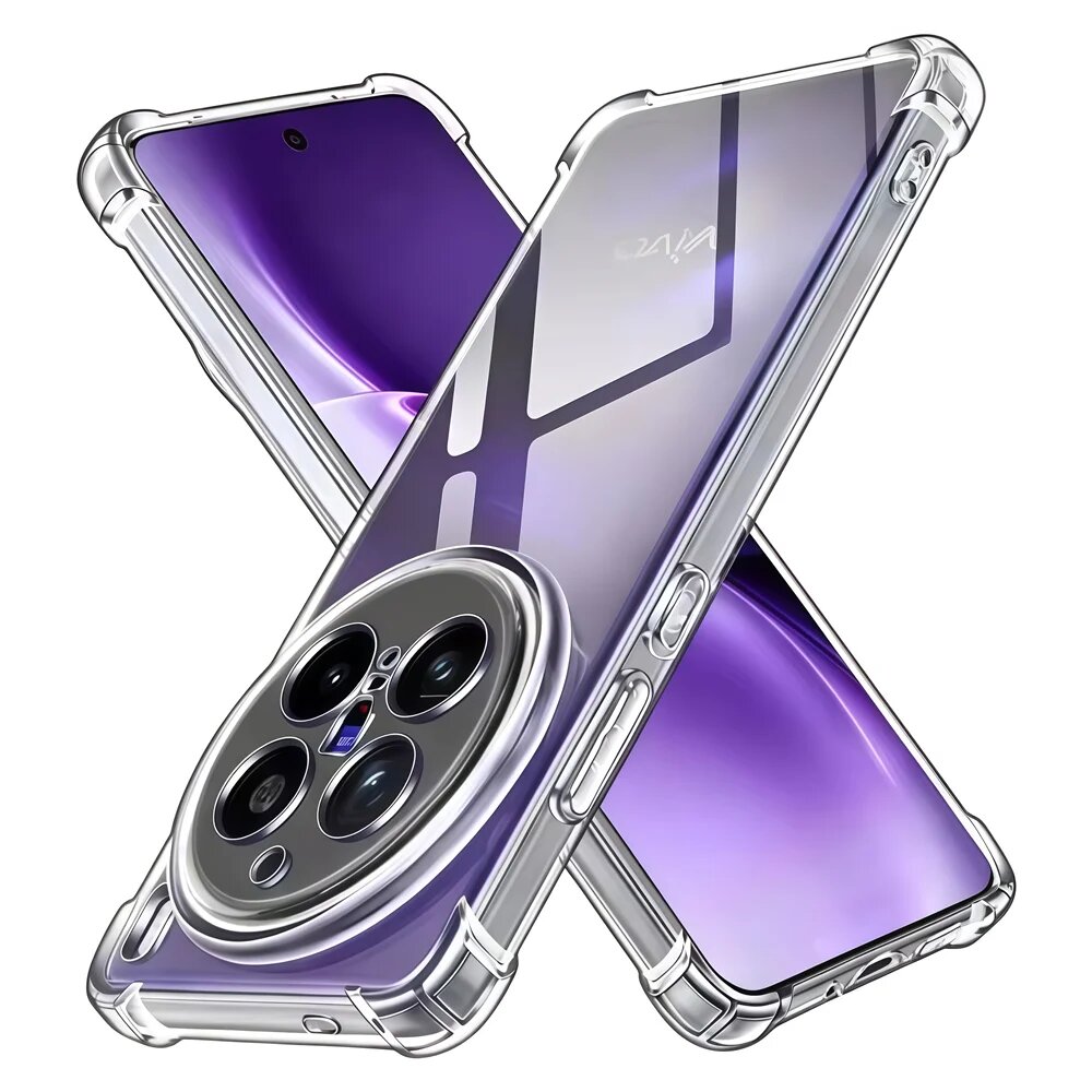Противоударный чехол из ТПУ с защитой по четырем углам для Vivo X300 X200 X100 Ultra vivo X300 Pro