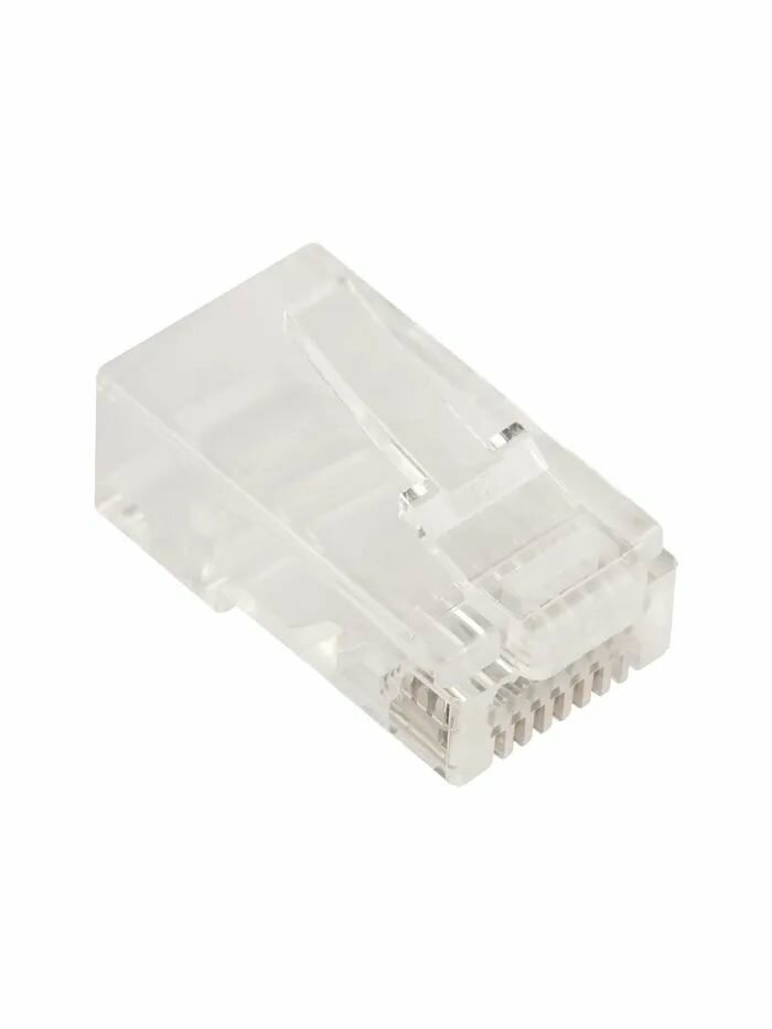 Коннектор Lanmaster LAN-EZ45-8P8C/U6-100 RJ45 тип EZ, 8P8C, UTP, Cat.6, универсальный, покрытие 50 микрон,100 шт.