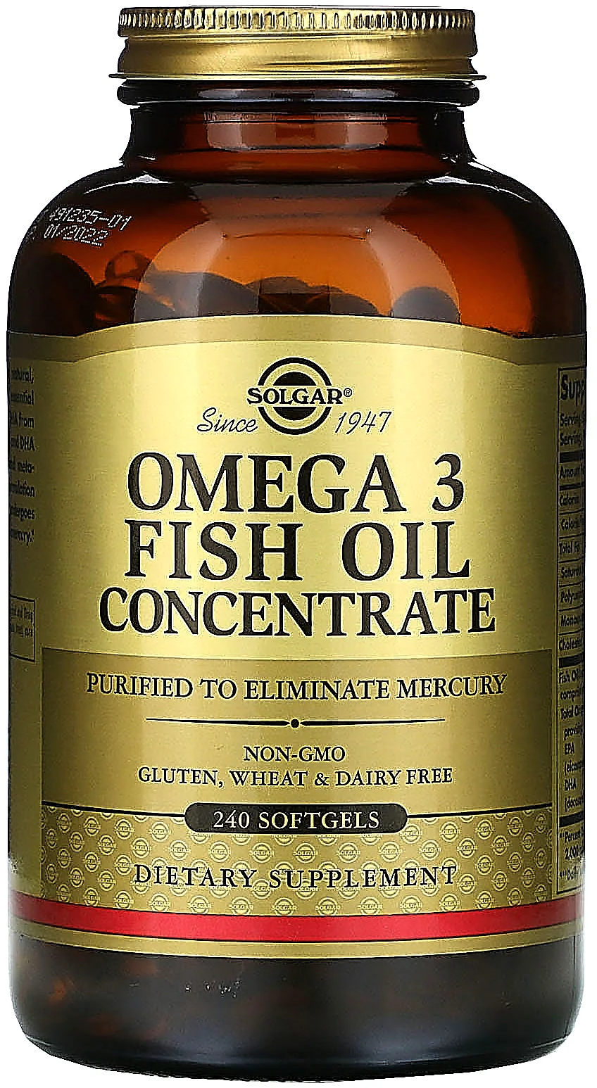 Solgar Omega-3 Fish oil Concentrate 1000 mg 240 softgel