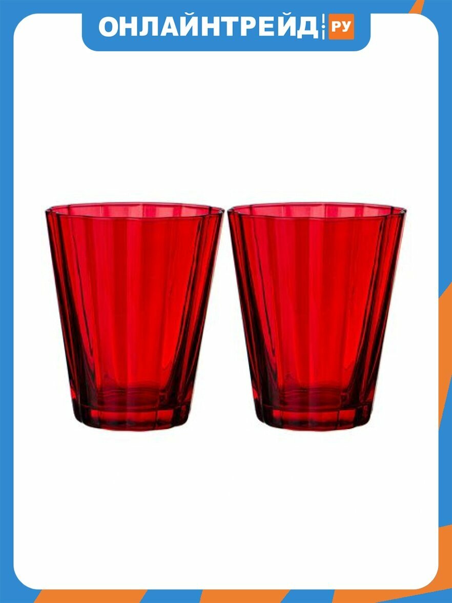 Набор стаканов Lefard из 2-х штук "lotus red" 290 мл