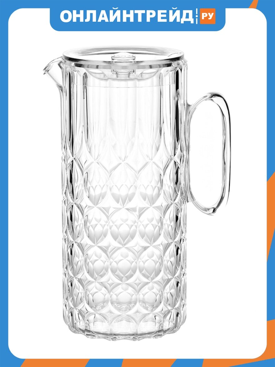 Кувшин Guzzini Vanity с крышкой, 1.75 л, акрил, прозрачный (131200AR00)