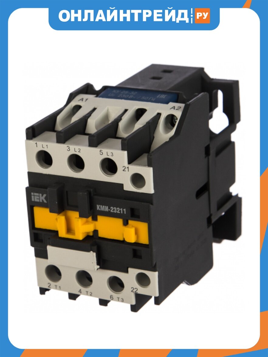 Контактор Iek КМИ-23211 32А 230В/АС3 1НЗ, KKM21-032-230-01